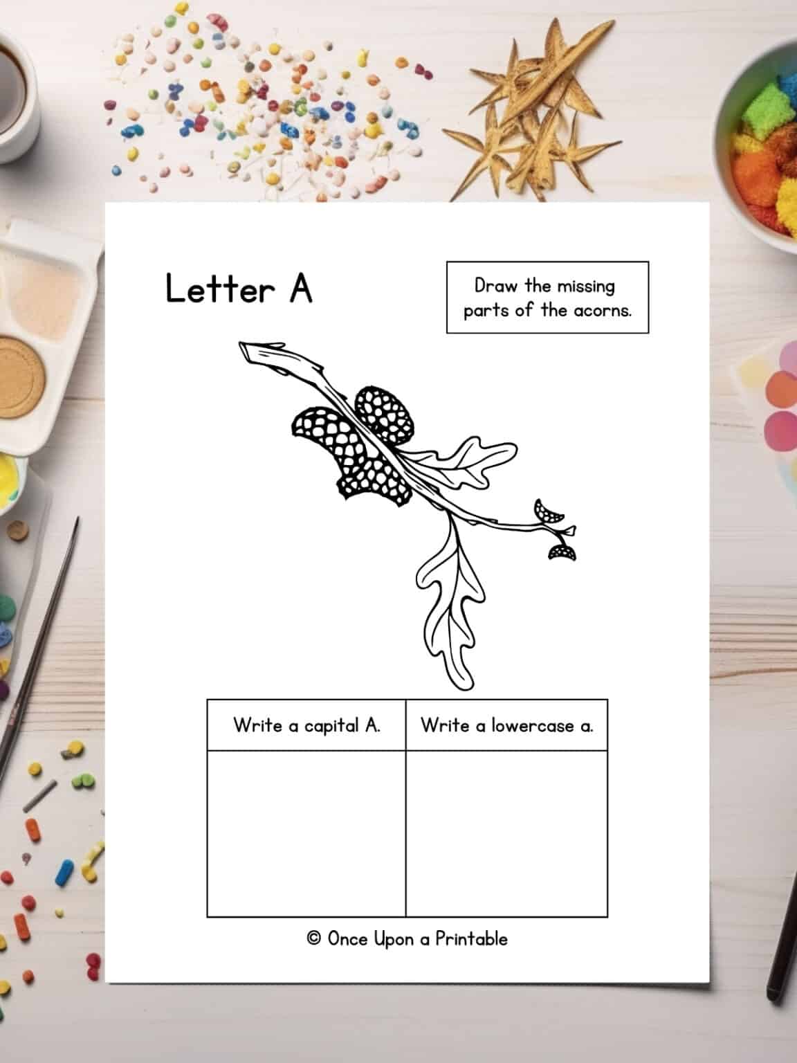 Letter A Unit Study Worksheets (Free to Print) - Once Upon a Printable