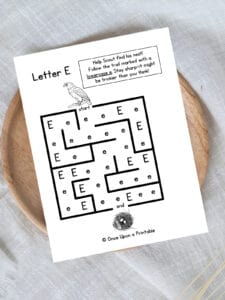 Letter E Worksheets (Free Printables) - Once Upon a Printable