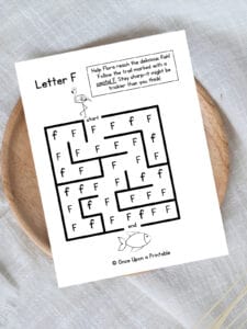 Letter F Unit Study Worksheets (Free Printables) - Once Upon a Printable