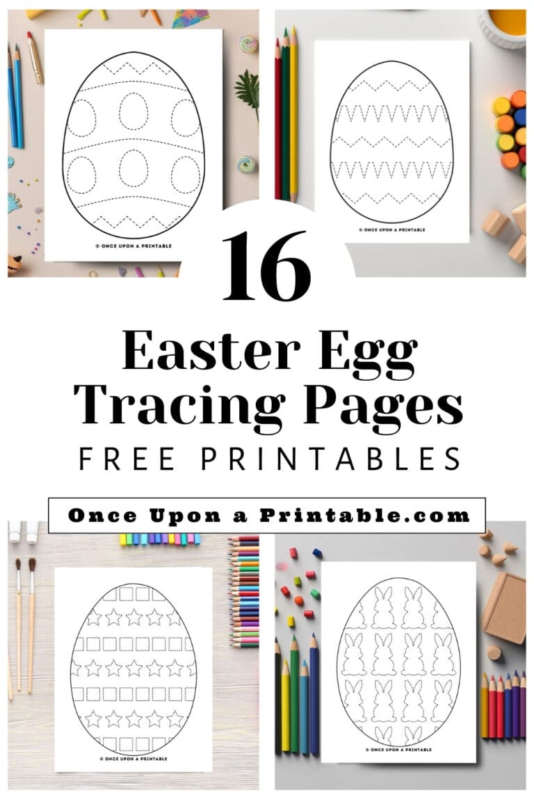 Fun Easter Egg Tracing Worksheets Free Printable - Once Upon a Printable