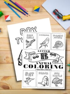 Letter "B" Animal Coloring Pages (Free Printables) - Once Upon a Printable