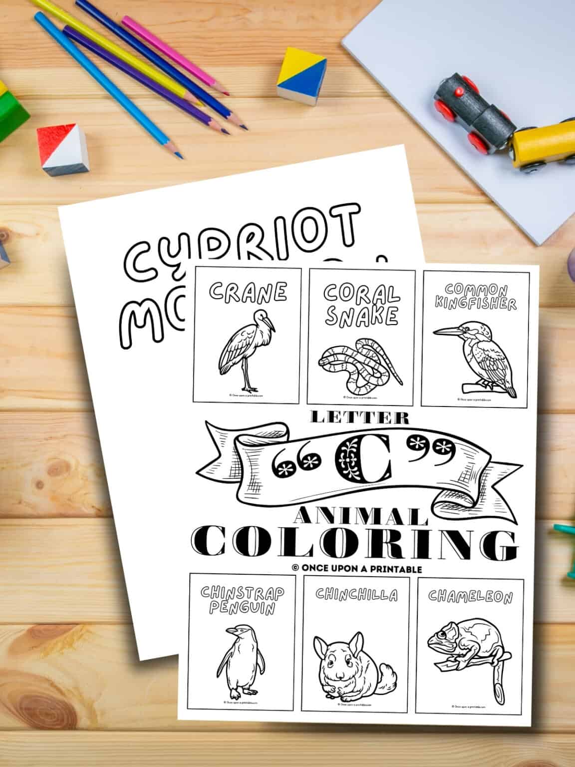 Letter "C" Animal Coloring Pages (Free Printables) - Once Upon a Printable