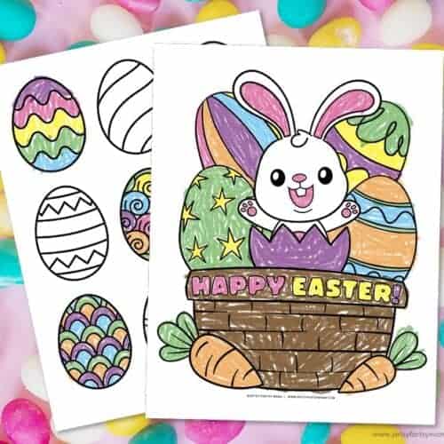 Easter Coloring Pages (Free Printables) - Once Upon a Printable