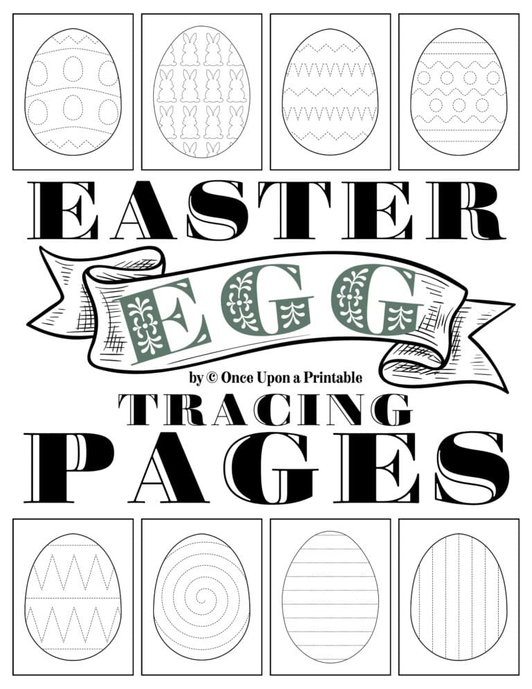 Fun Easter Egg Tracing Worksheets Free Printable - Once Upon a Printable