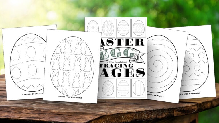 Fun Easter Egg Tracing Worksheets Free Printable - Once Upon a Printable