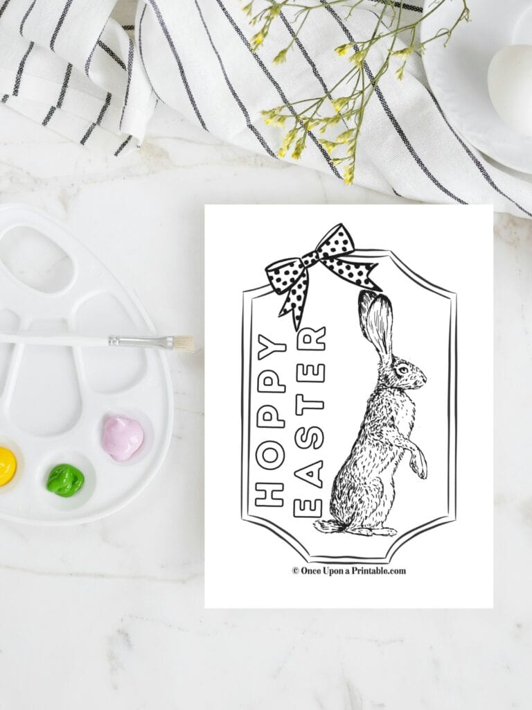 Free Happy Easter Coloring Pages for Kids and Adults - Once Upon a ...