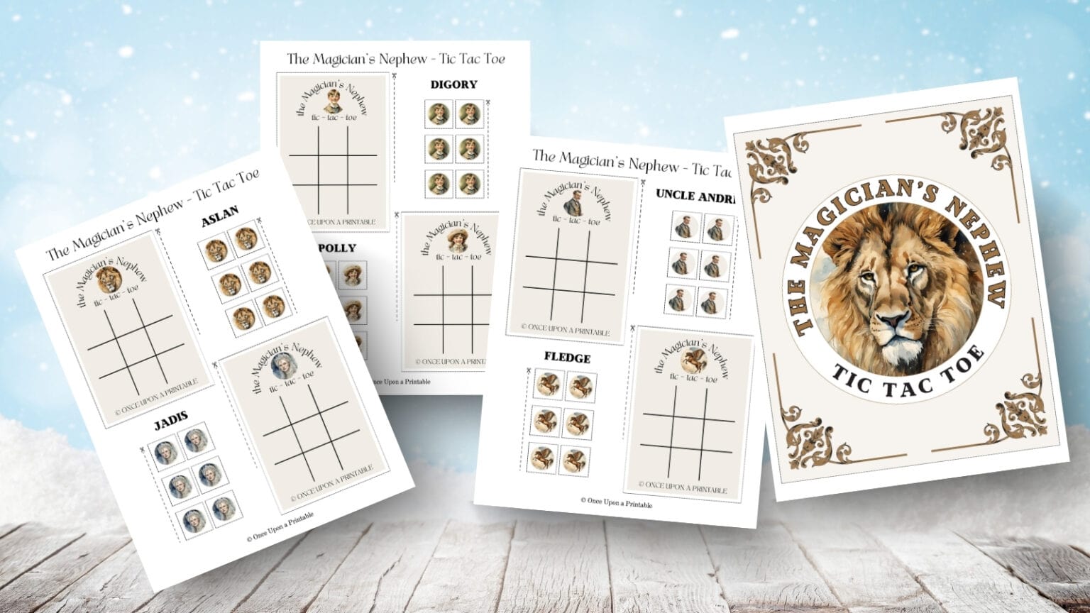 The Magician's Nephew Tic-Tac-Toe Game (Free Printable) - Once Upon a ...
