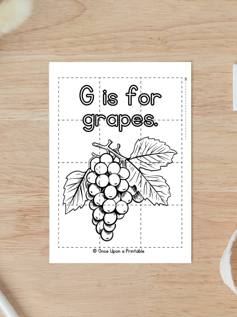 Letter "G" Unit Study Worksheets (Free Printables) - Once Upon a Printable