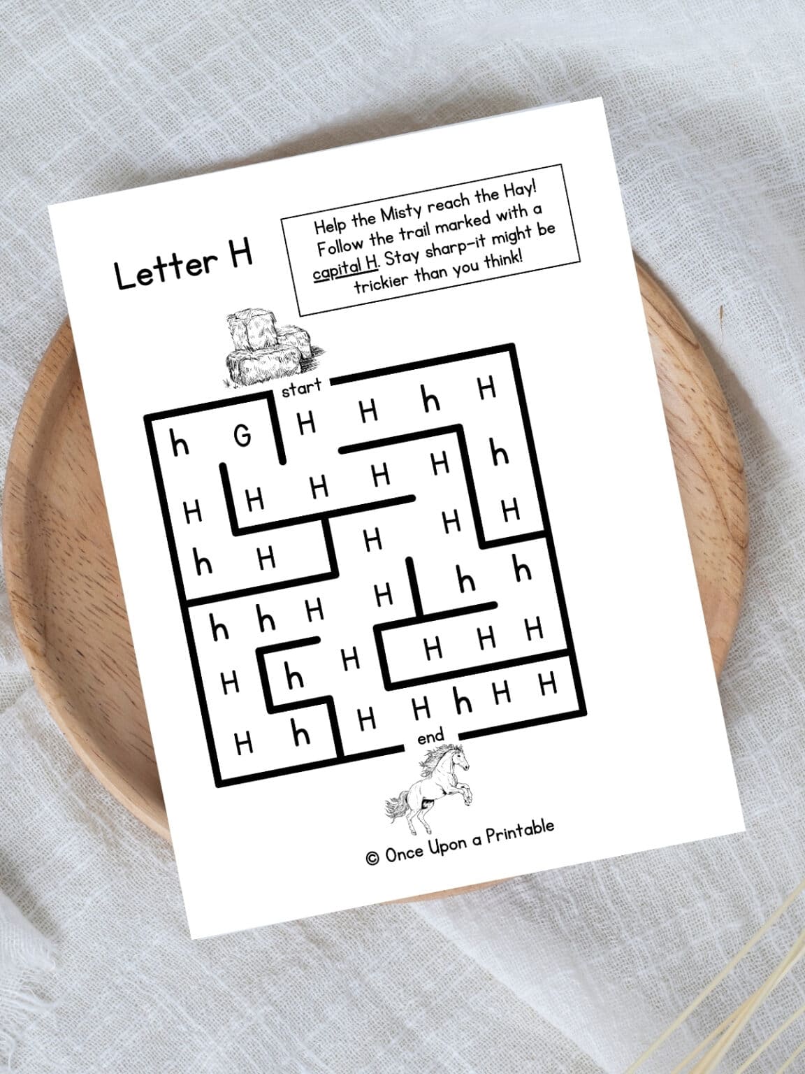 Letter H Worksheets (Free Printables) - Once Upon a Printable