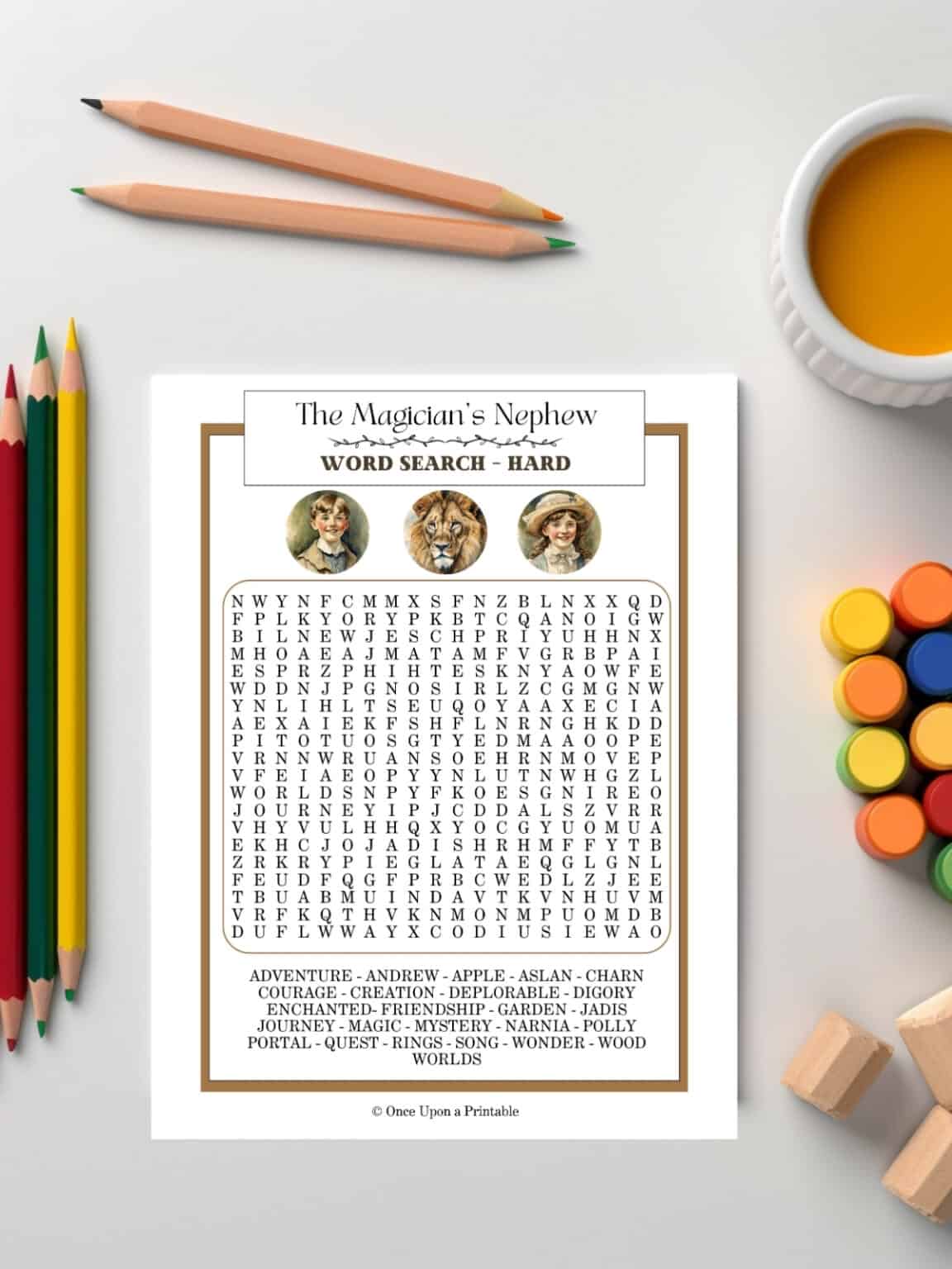 The Magician's Nephew Word Search (Free Printables) - Once Upon a Printable