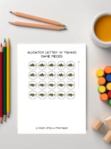 Letter A "Alligator" Games for Kids (Free Printables) - Once Upon a ...