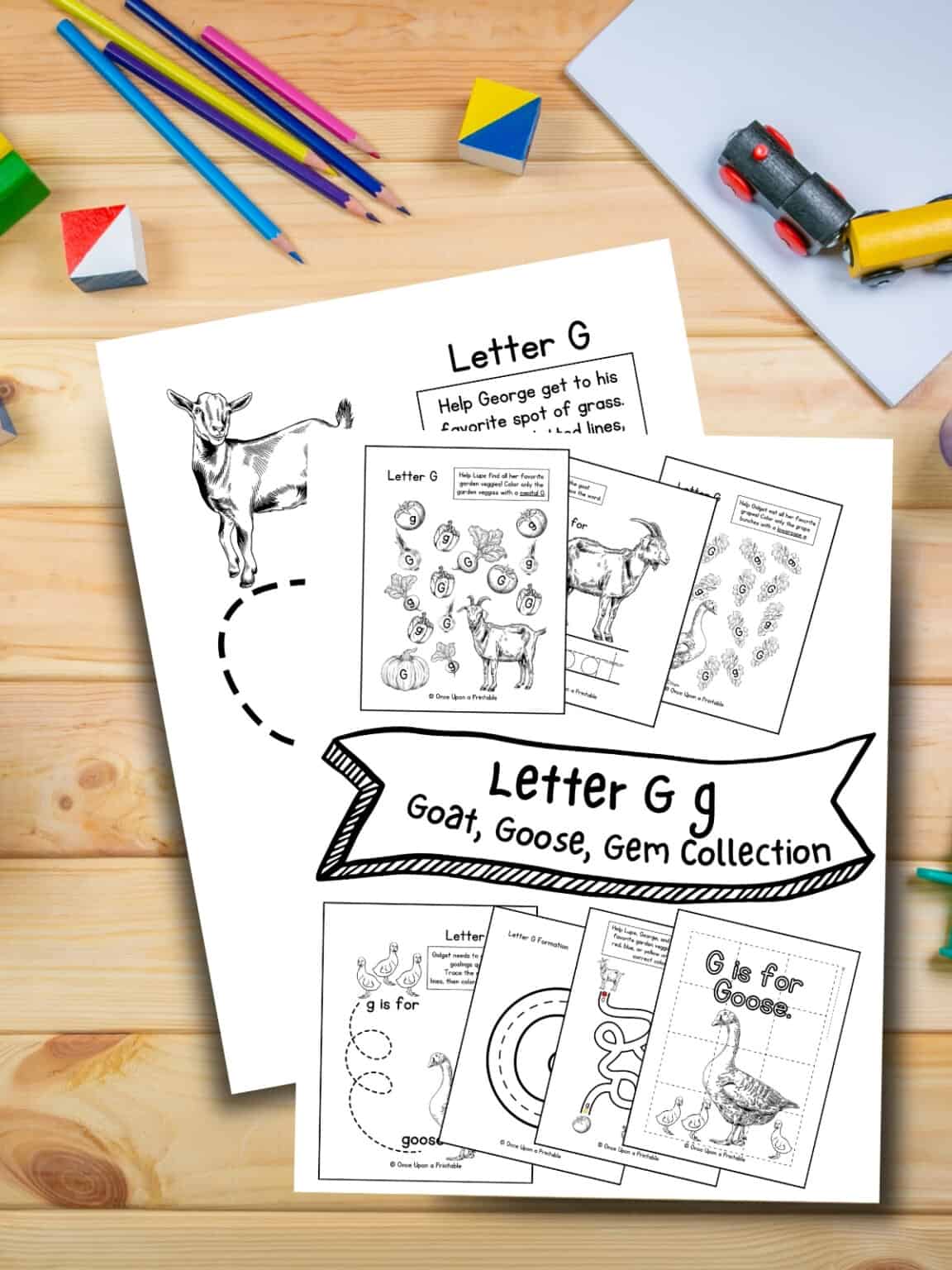 Letter "G" Unit Study Worksheets (Free Printables) - Once Upon a Printable