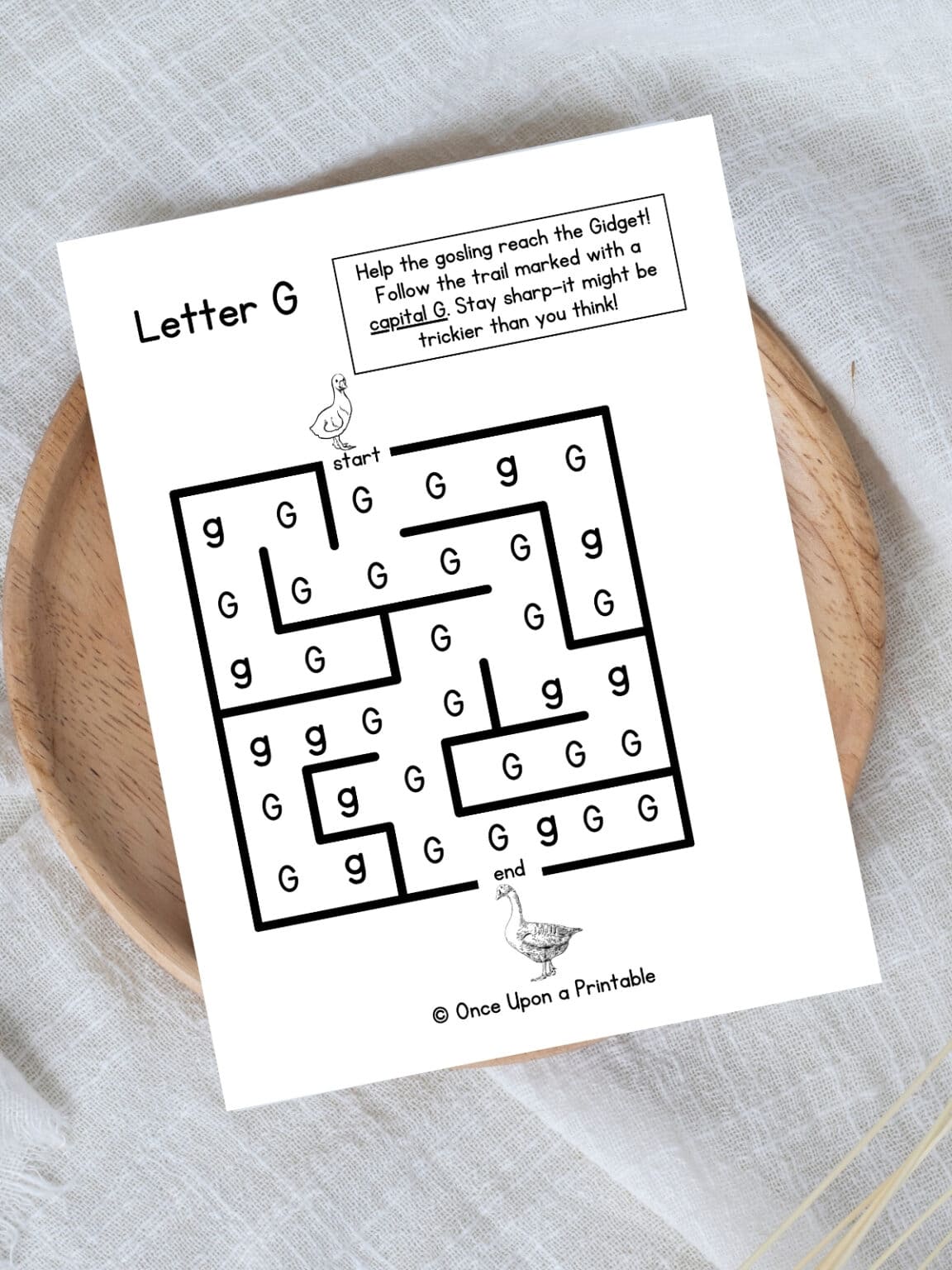 Letter "G" Unit Study Worksheets (Free Printables) - Once Upon a Printable