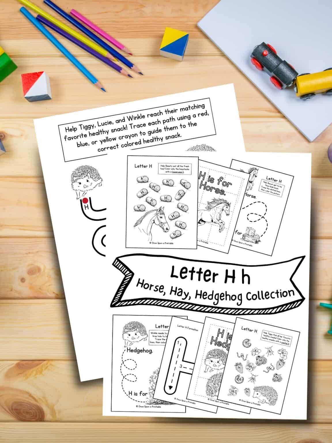 Letter "H" Unit Study Worksheets (Free Printables) - Once Upon a Printable