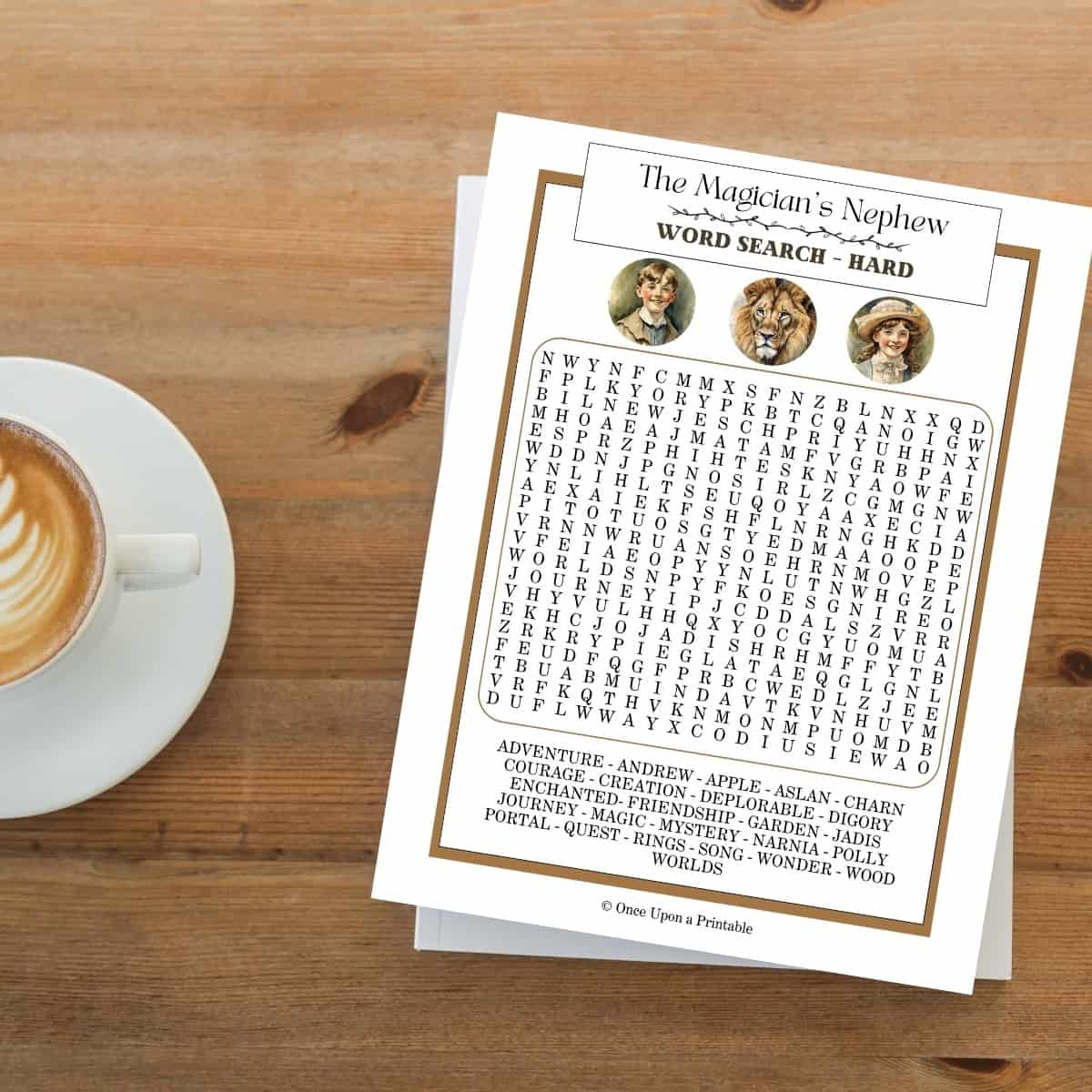 The Magician's Nephew Word Search (Free Printables) - Once Upon a Printable