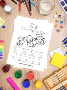 Kawaii ABC Letter Tracing Worksheets Free Printable - Once Upon a Printable
