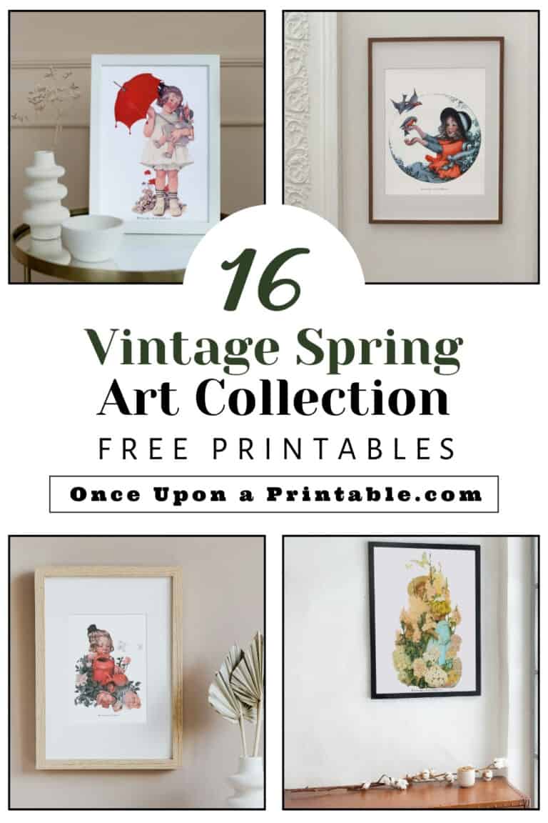 Free Vintage Spring Art Prints by Sarah Stilwell Weber - Once Upon a Printable