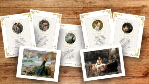 John William Waterhouse Art Unit Study (Free to Print) - Once Upon a ...