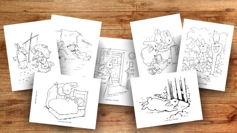 Peter Rabbit Coloring Pages - Once Upon a Printable