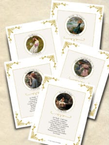 John William Waterhouse Art Unit Study (Free to Print) - Once Upon a ...