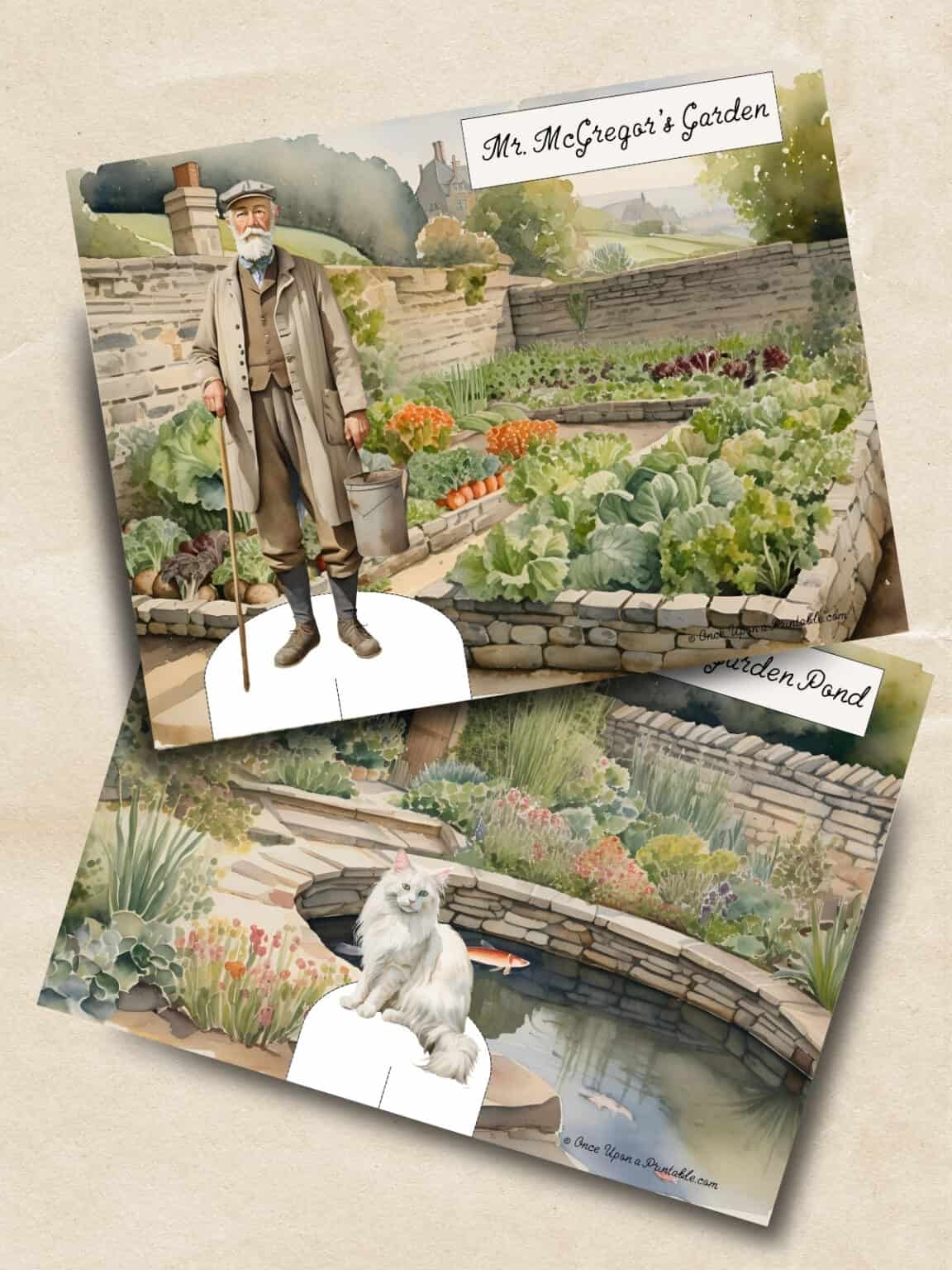 Peter Rabbit Paper Dolls Set Free Printable - Once Upon a Printable