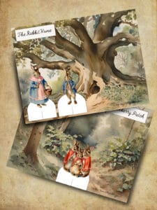 Peter Rabbit Paper Dolls Set Free Printable - Once Upon a Printable