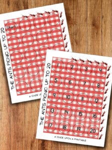 Letter A "Ants Picnic" Games for Kids (Free Printables) - Once Upon a ...