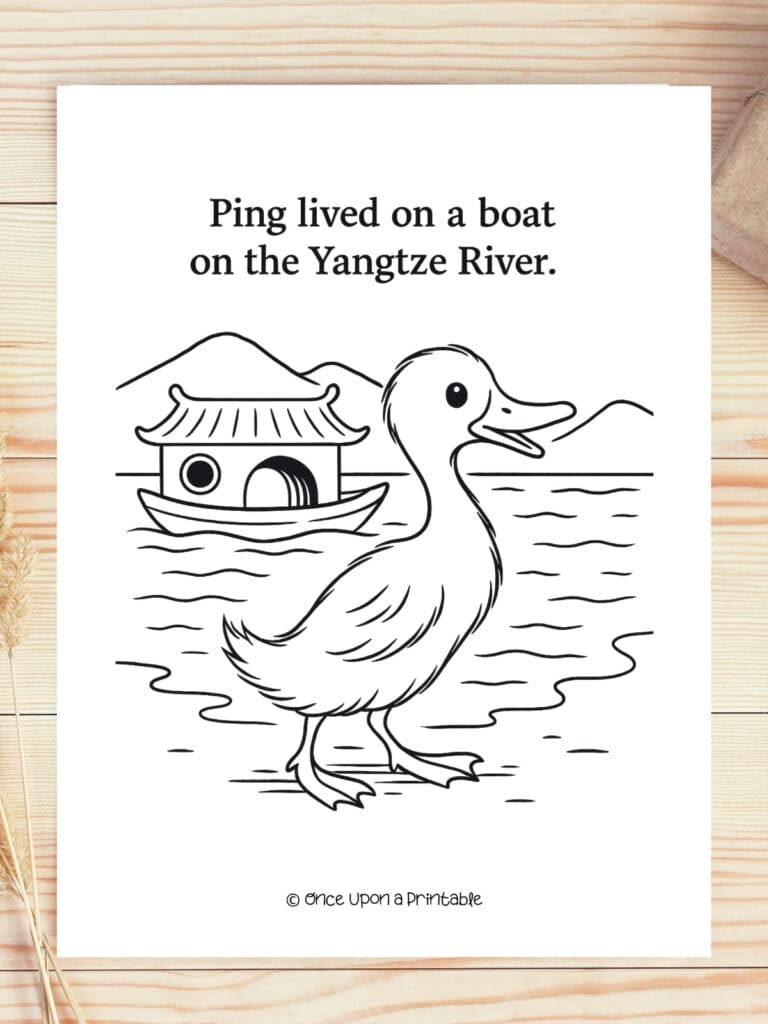The Story About Ping Worksheets - Once Upon a Printable