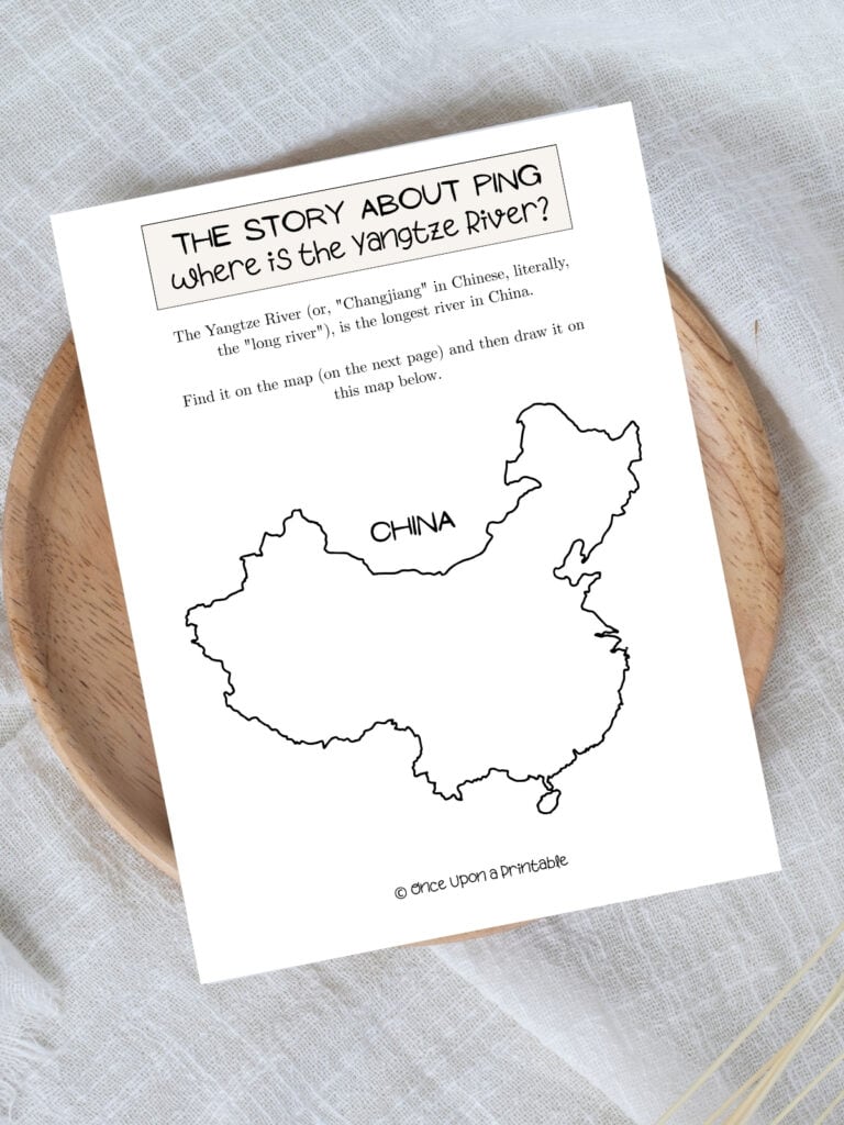 The Story About Ping Worksheets - Once Upon a Printable