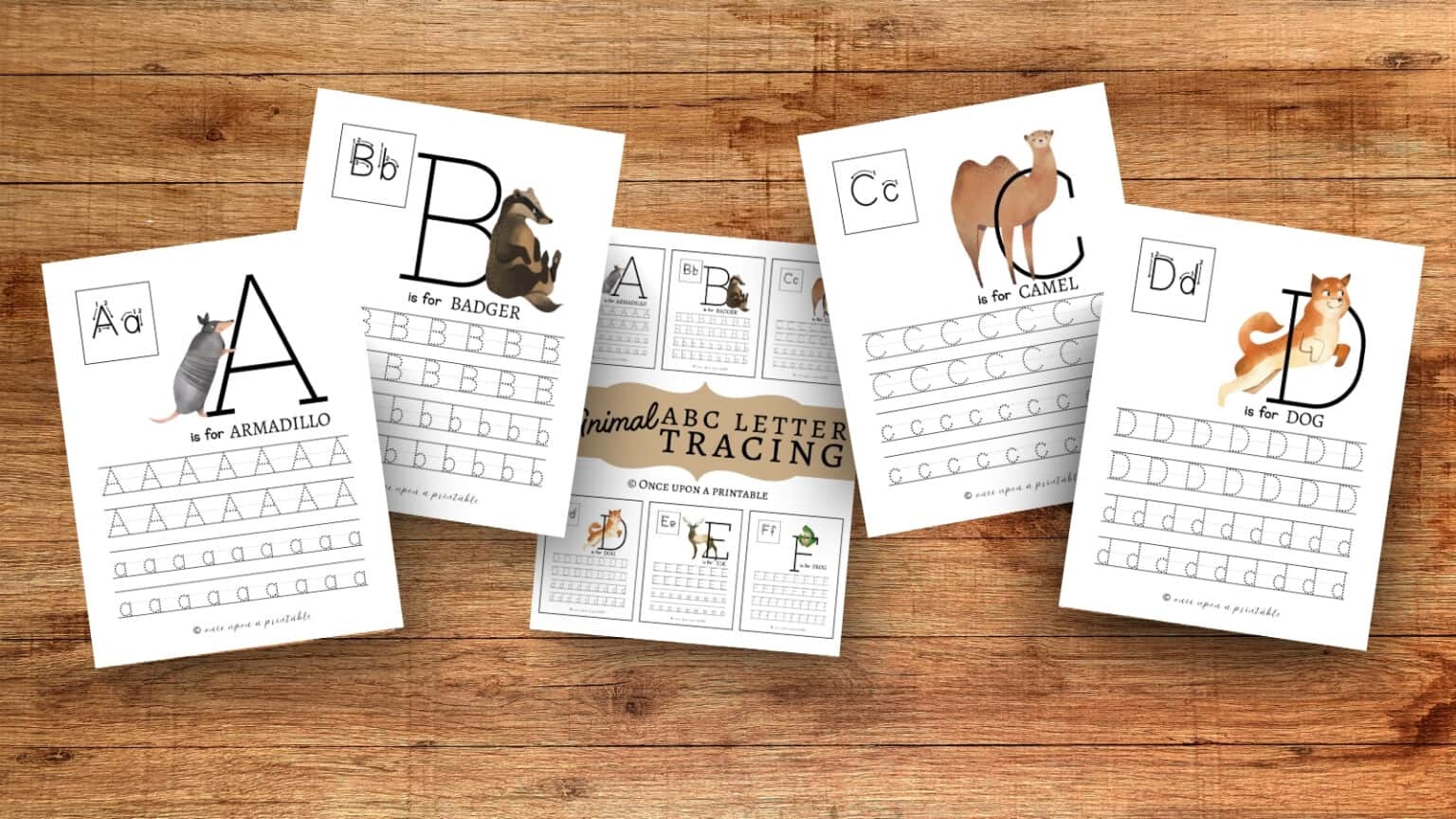 Letter Tracing Worksheets - Once Upon a Printable