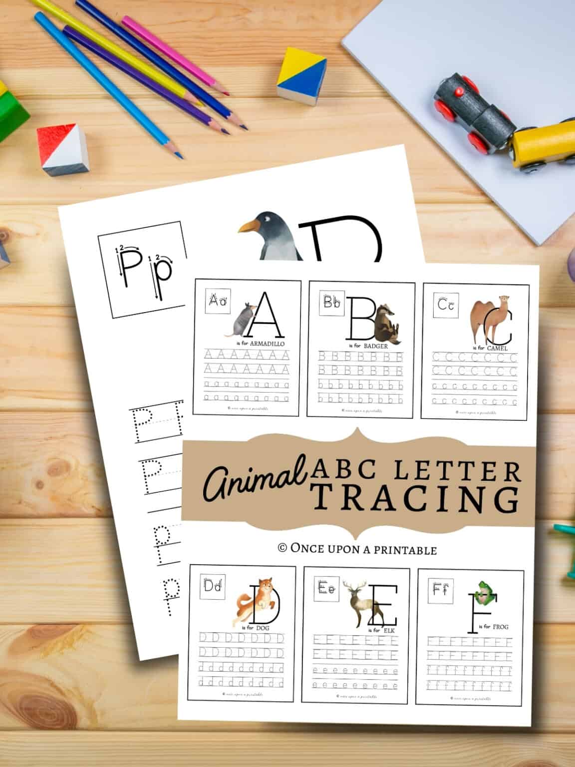 Letter Tracing Worksheets - Once Upon a Printable
