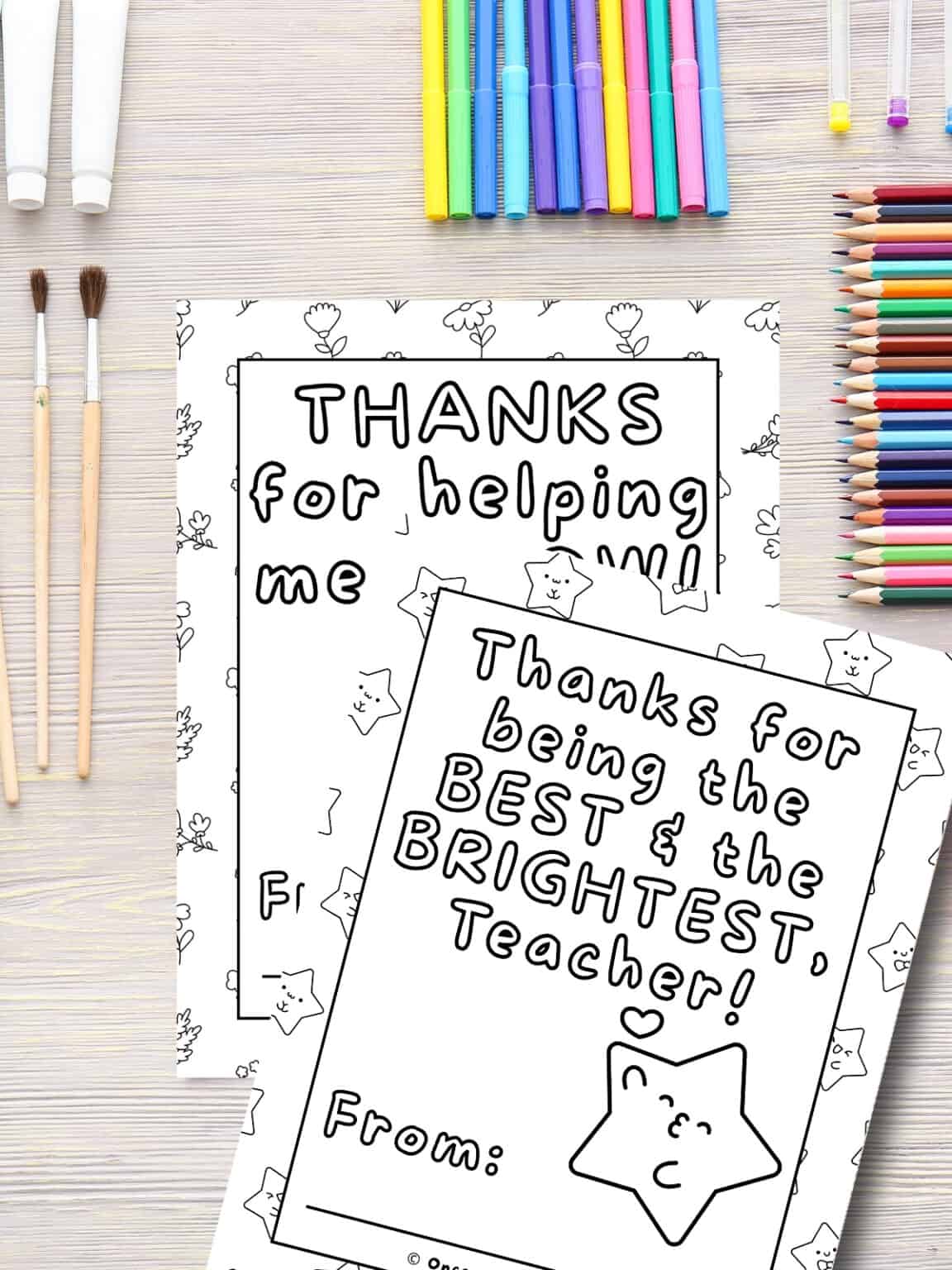 Teacher Appreciation Coloring Pages - Once Upon a Printable