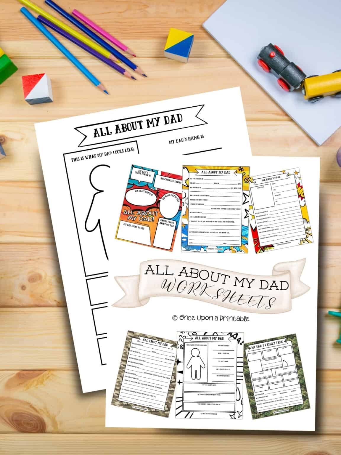 All About My Dad Printable - Once Upon a Printable