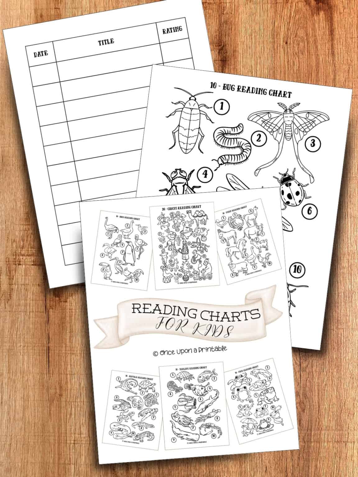 Reading Log for Kids - Once Upon a Printable