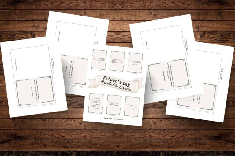 Printable Father's Day Cards - Once Upon A Printable