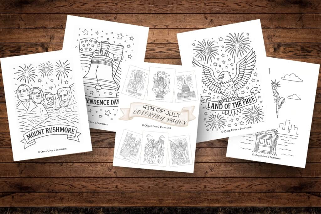 Fourth of July Coloring Pages - Once Upon a Printable