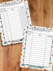 Summer Reading Log - Once Upon a Printable