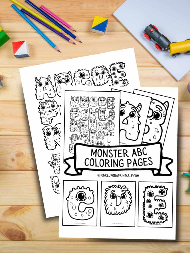 Free ABC Printable Coloring Pages - Once Upon a Printable