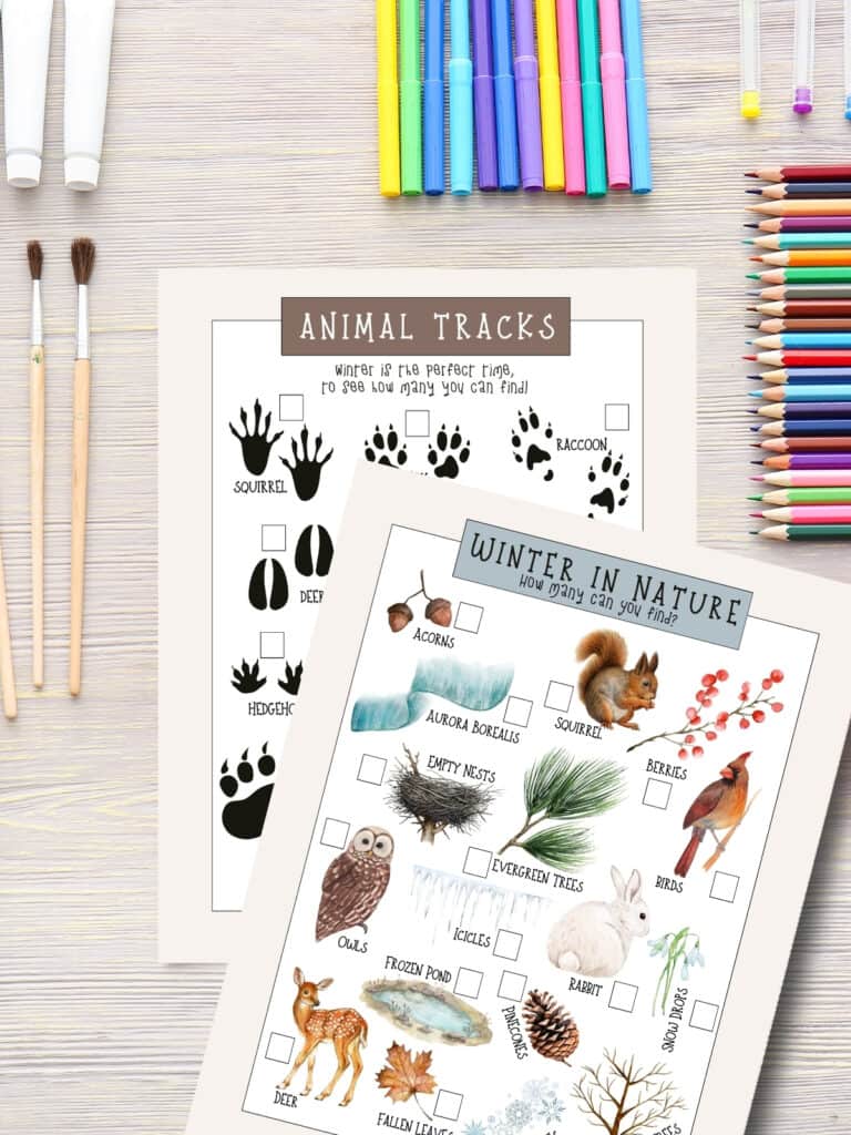 Winter Scavenger Hunt Printable - Once Upon a Printable