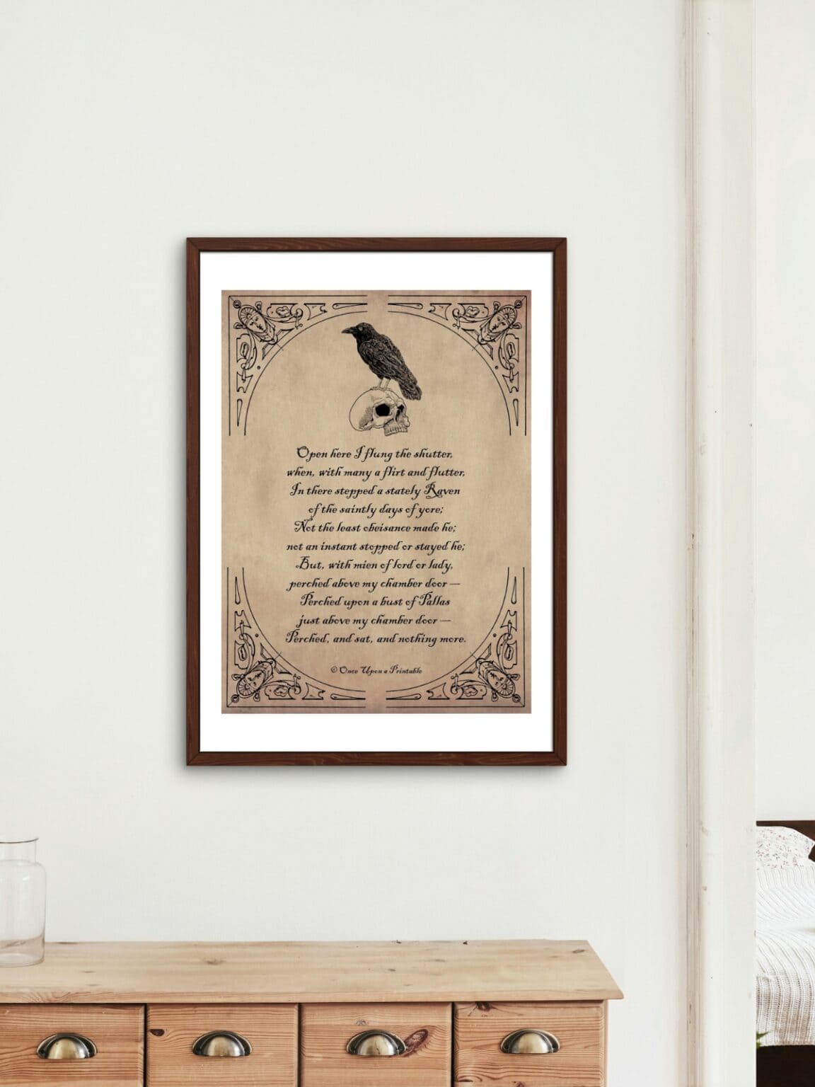 Edgar Allan Poe: The Raven Art Prints - Once Upon a Printable