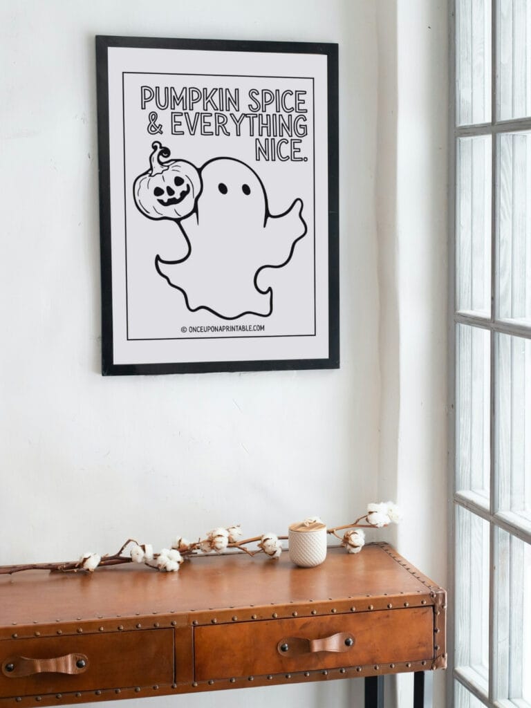 Funny & Cute Halloween Wall Art (Free Printables!) - Once Upon a Printable