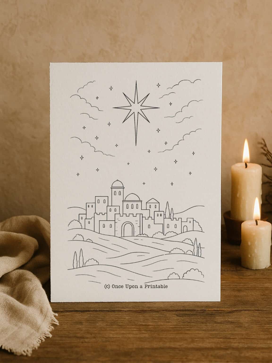 Nativity Coloring Pages (Free Printables) - Once Upon a Printable