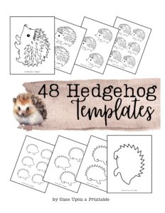 Hedgehog Templates (Free Printables) - Once Upon a Printable