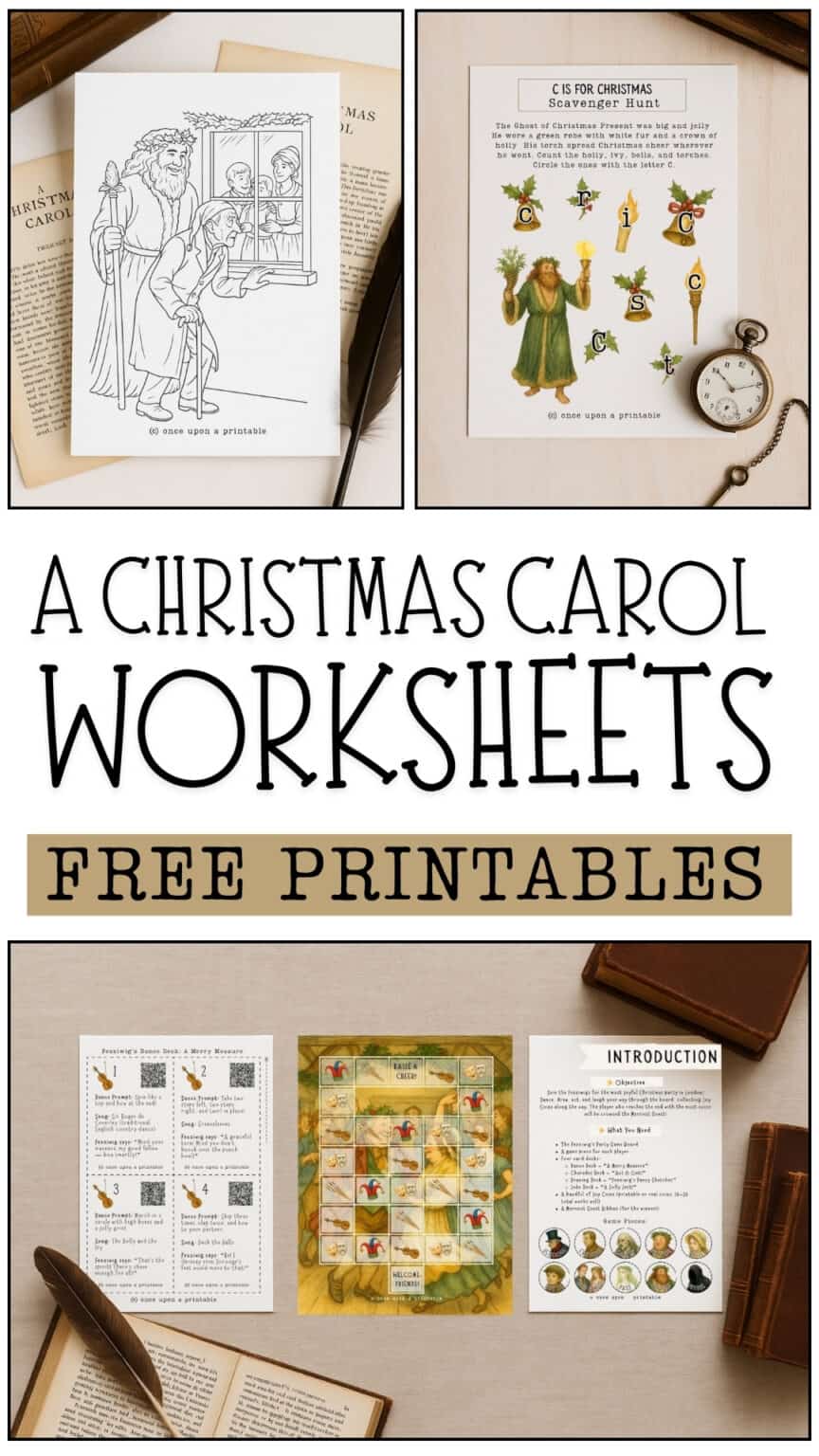 A Christmas Carol Worksheets (Free Printables) - Once Upon a Printable