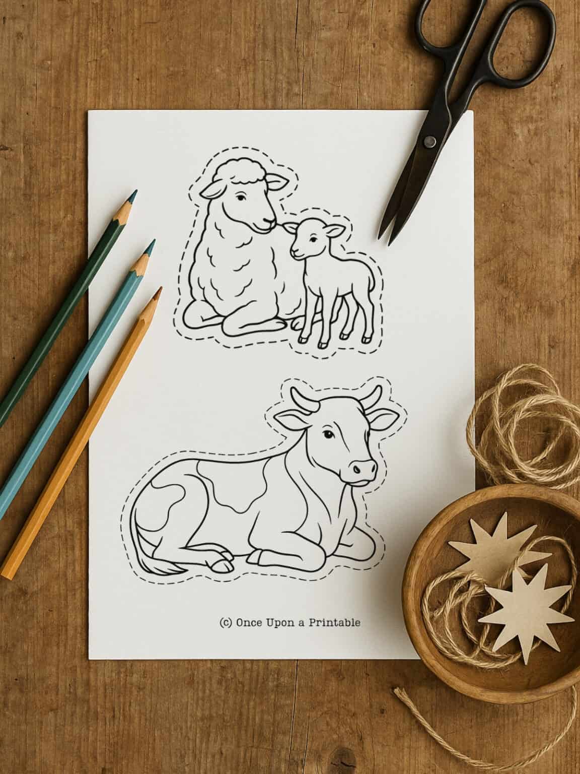 Christmas Nativity Scene Printable (Free) - Once Upon a Printable