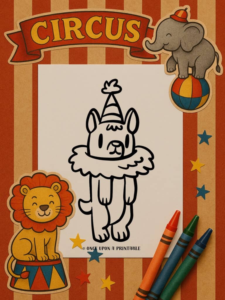 Circus Coloring Pages (Free Printables) - Once Upon a Printable