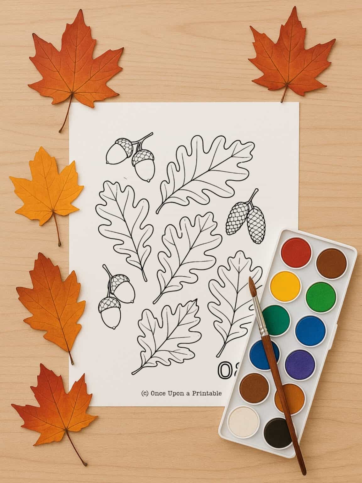 69 Fall Leaves Coloring Pages (Free Printables for All Ages) - Once ...