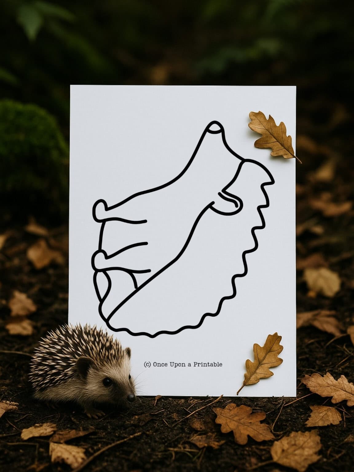 Hedgehog Templates (Free Printables) - Once Upon a Printable