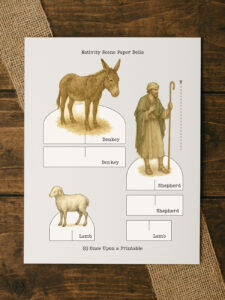 Nativity Set Printable (Free Printable) - Once Upon a Printable