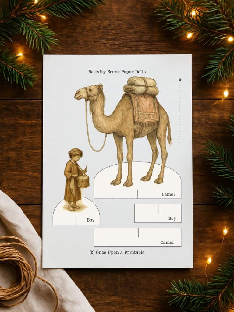Nativity Set Printable (Free Printable) - Once Upon a Printable
